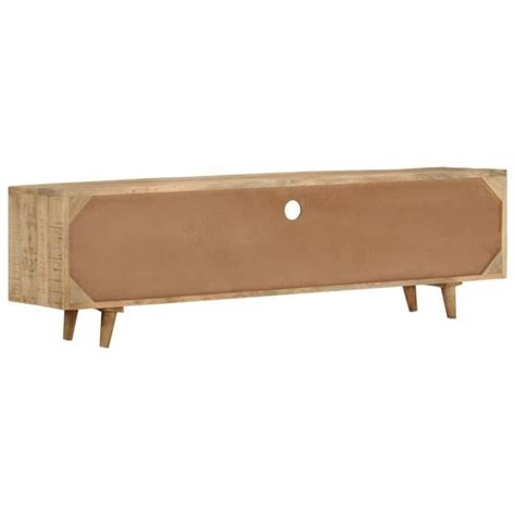 Meuble TV VIDAXL 140x30x40 Cm Bois De Manguier Massif Design
