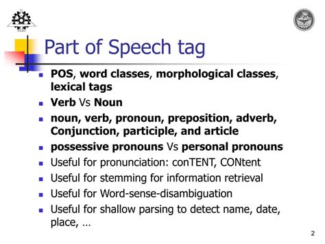 Ppt Chapter 5 Pos Tagging Powerpoint Presentation Free Download