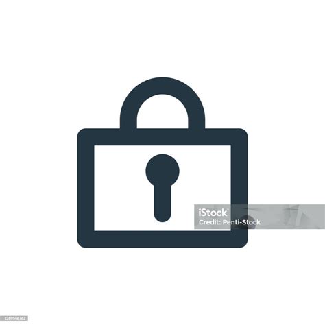password vector icon isolated on white background outline thin line