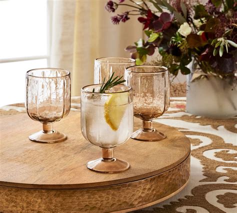 Hammered Café Short Goblets Pottery Barn
