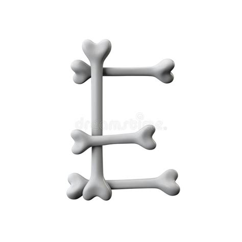 Bone Font Alphabet Letters Stock Vector Illustration Of Shape 286866467