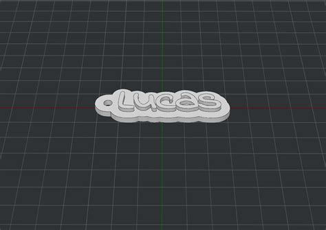 Stl File Keychain Lucas 🗝️ ・3d Printer Design To Download・cults