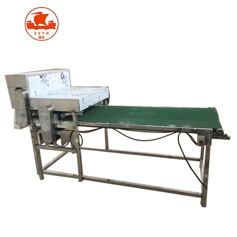 Automatic 30pcsmin Tail Cutting Head Removing Cutter Fish Processing