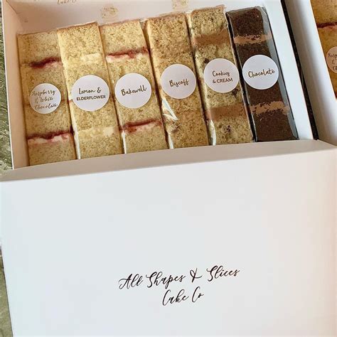Wedding Cake Sample Box Of 6 Flavours Allshapes
