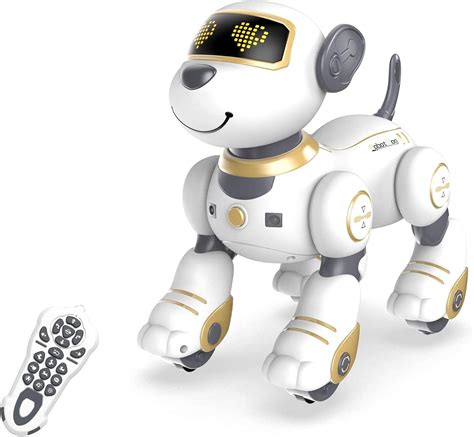Amazon Grabloom電子ペット犬インタラクティブ子犬 ロボット犬インタラクティブロボット犬子供のための音楽スタントロボット