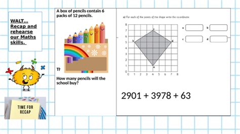 Maths Recap Warm Up Task Set 2 Teaching Resources