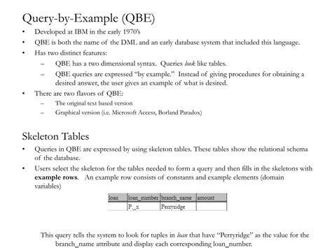 Ppt Domain Relational Calculus And Query By Example Powerpoint