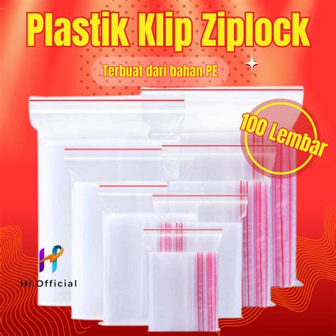 Jual Plastik Zipper Klip Bening Zip Lock Packing Baju Packing