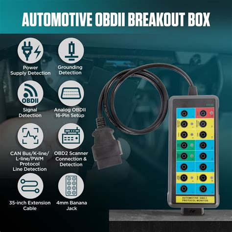 Obd2 Breakout Box Powerful Obdii Protocol Detector