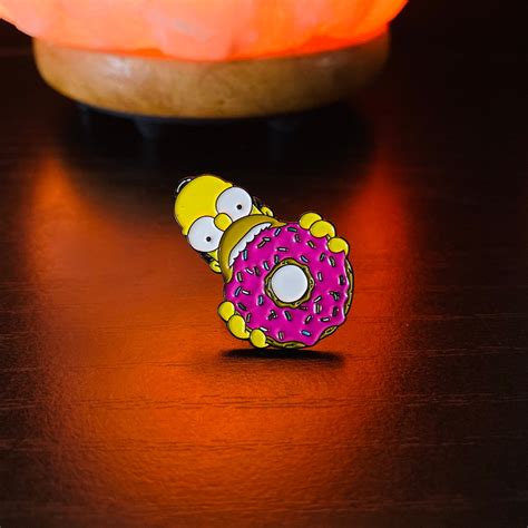 Homer Simpson Enamel Pin Etsy
