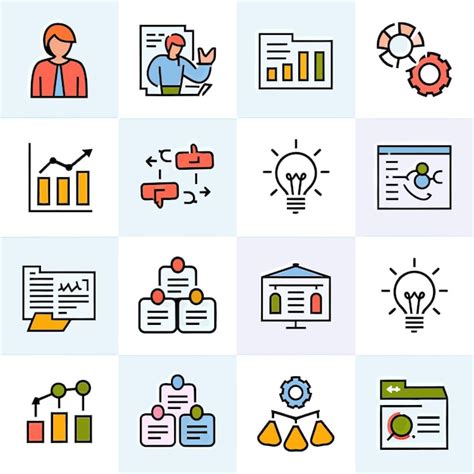 2d Vector Illustration Colorful Swot Analysis Infographic Sets Data
