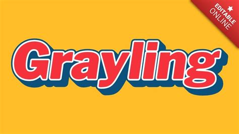 Grayling Modern Text Effect Generator