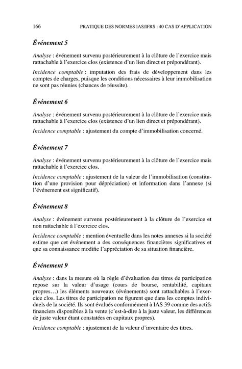 Pratique Des Normes IAS IFRS PRATIQUE DES NORMES IAS IFRS CAS DAPPLICATION