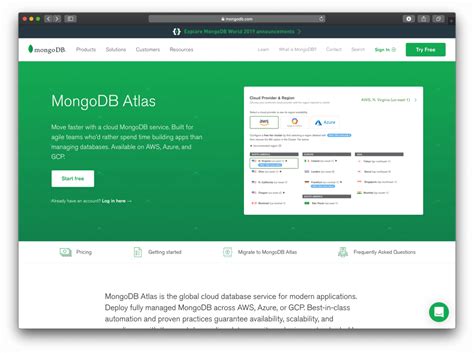 create a mongo database cluster in minutes with mongo atlas cloud