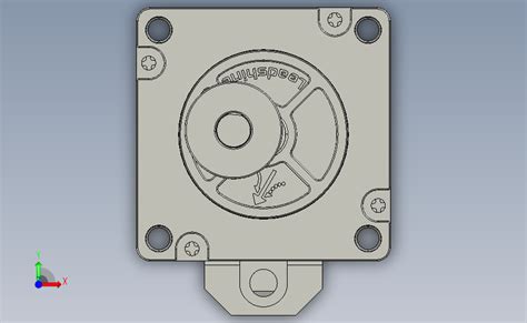 数字步进电机与驱动器 Cm抱闸型57机座3d图step模型图纸下载 懒石网
