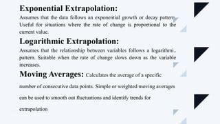 Extrapolation Interpolation Pptx Physics Science