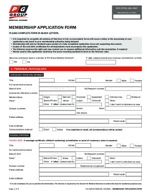 Fillable Online MEMBERSHIP APPLICATION FORM PLEASE COMPLETE Fax