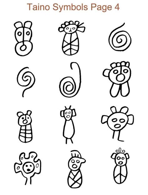 Arawak Taino Symbols And Meanings Taino Symbols
