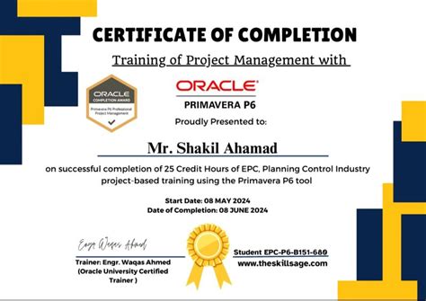 Shakil Ahamad On Linkedin Epc Projectmanagement Primaverap6 Oracle