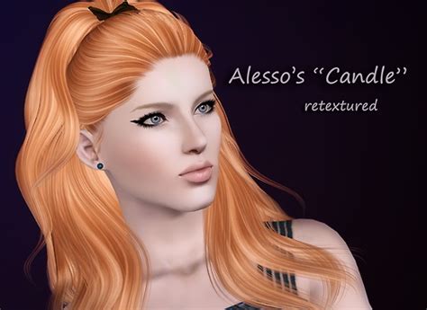 Alesso S Candle Hairstyle Retextured By Forever And Always Sims 3 Hairs