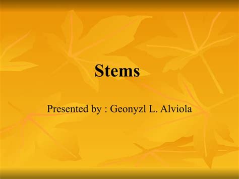 Stem Functions And Its Modifications Pptx