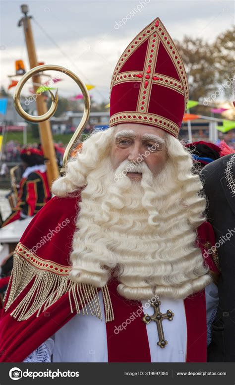 Sinterklaas Arrivant Aux Pays Bas — Photo éditoriale Par