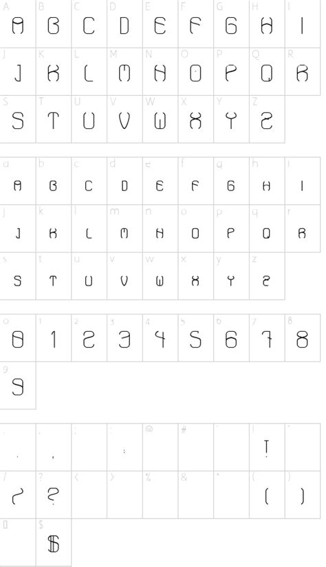 Aaron Standard Font Details
