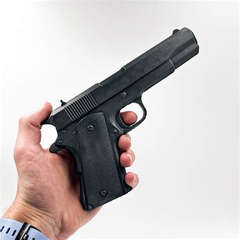 3d Printable Pistol Colt M1911 Prop Practice Fake Training Gun By