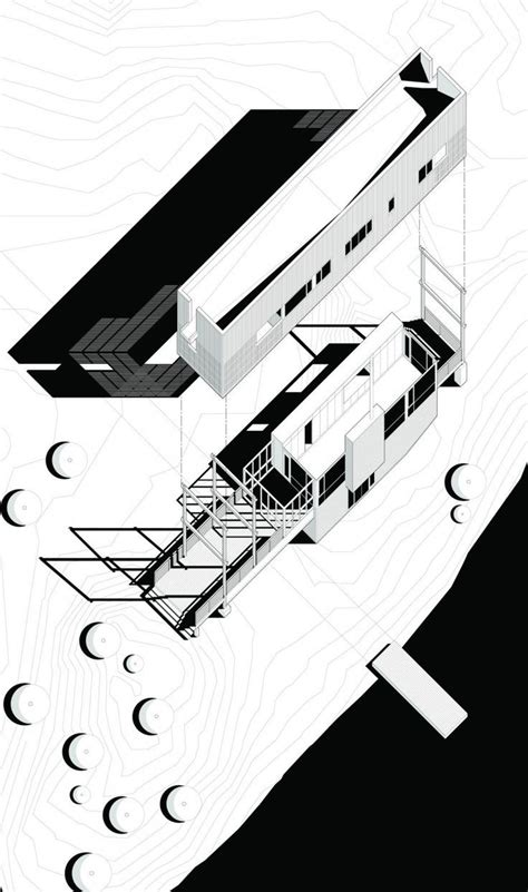 Exploded Axonometric Diagram Architecture Architecture Drawing