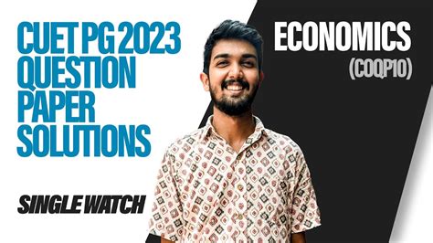CUET PG Economics COQP10 CUET PG 2023 Question Paper Solutions Kerala S 1 CUET PG
