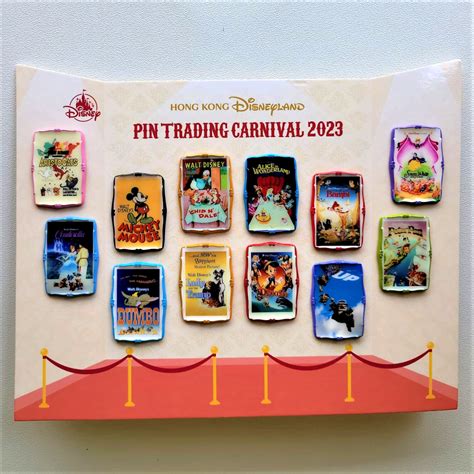 Pin Trading Carnival 2023 Movie Posters Disney Trading Pin Series