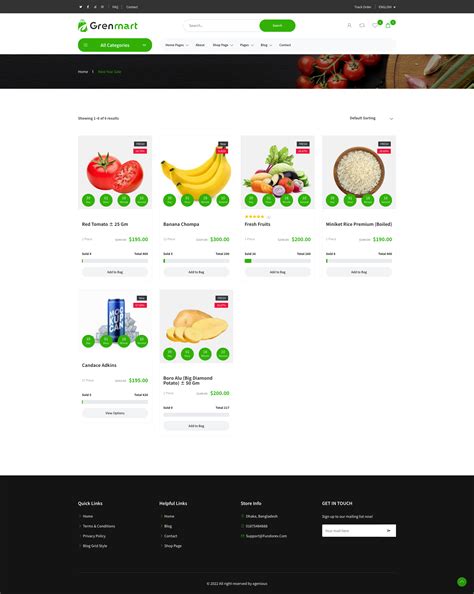 Grenmart Organic And Grocery Laravel Ecommerce By Xgenious Codecanyon