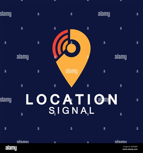 Pointer Map With Wifi Internet Signal Location Connection Icons Logo