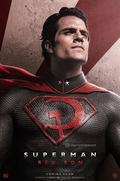 Superman Red Son Starring Henry Cavill Poster By Diamonddead Art