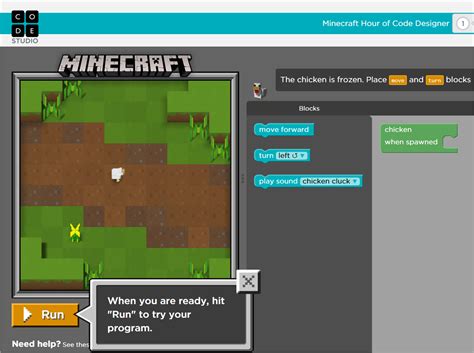 Microsoft miễn phí phiên bản MineCraft Hour of Code Tutorial
