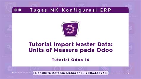 [odoo 16] tutorial import master data units of measure pada odoo by
