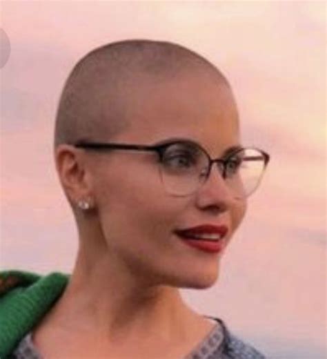 Bald Girl Bald Women Buzz Cut Balding Glasses Beauty Quick