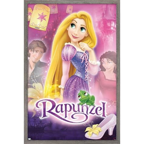 Disney Rapunzel Cover Wall Poster 22 375 X 34 Framed