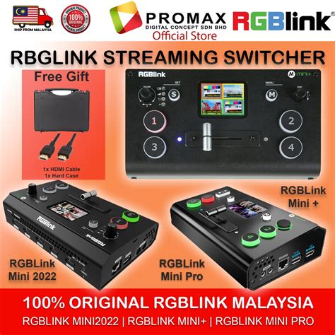 RGBlink Mini Video Switcher With X HDMI Inputs RGBlink Mini RGBlink Mini Pro Dual
