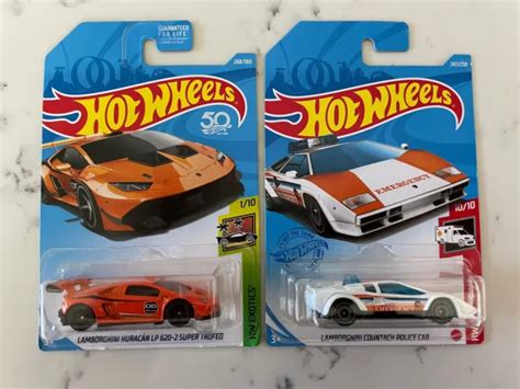 Hot Wheels Lamborghini Aventador Miura Homage And Aventador Coupe Walmart