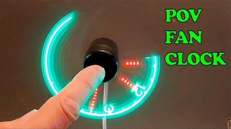 Slowing The Pov Led Fan Clock Youtube