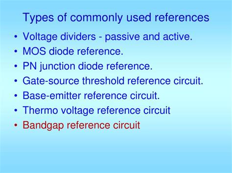 PPT REFERENCE CIRCUITS PowerPoint Presentation ID