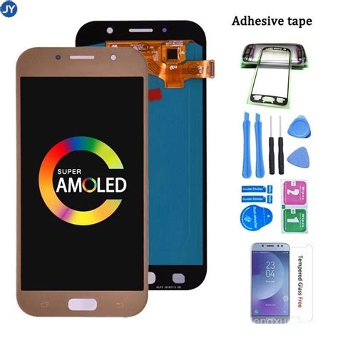พร้อมส่ง ซูเปอร์ Amoled สำหรับ Samsung Galaxy A7 2017 A720 A720f Lcd