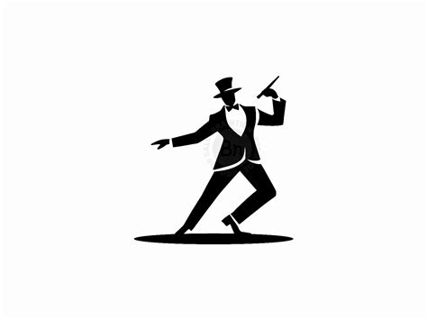 Gentleman Dancing Logo Branition