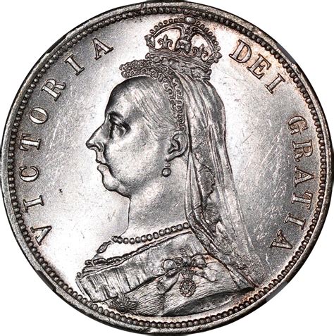 1887年英国12克朗银币，ngc Ms63 Spink2023年1月cd 世界香港币钞刘幸流集藏首席收藏网