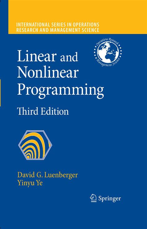 pdf linear and nonlinear programming david g luenberger yinyu ye