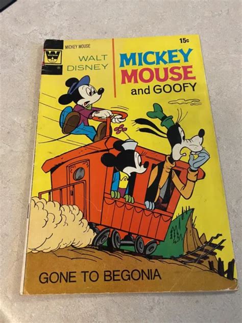 VINTAGE WALT Disney Mickey Mouse And Goofy Comic Book PicClick UK