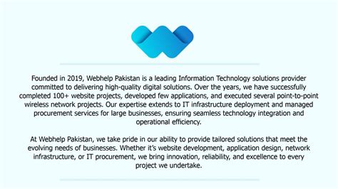 Webhelp Pakistan 1 Business It Support Specialits Company