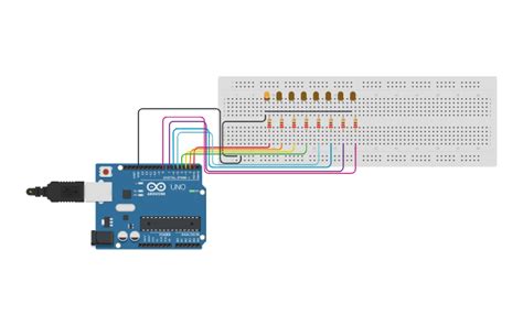 Circuit Design Ex 3 Chaser With Commands Tinkercad