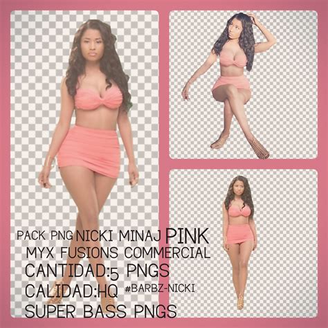 Pack Png Nicki Minaj Myx Fusions Commercial Pi By Celiaeditions On